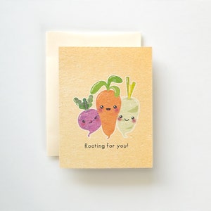 Rooting for You | Cute Encouragement/general Celebratory Card, Punny ...