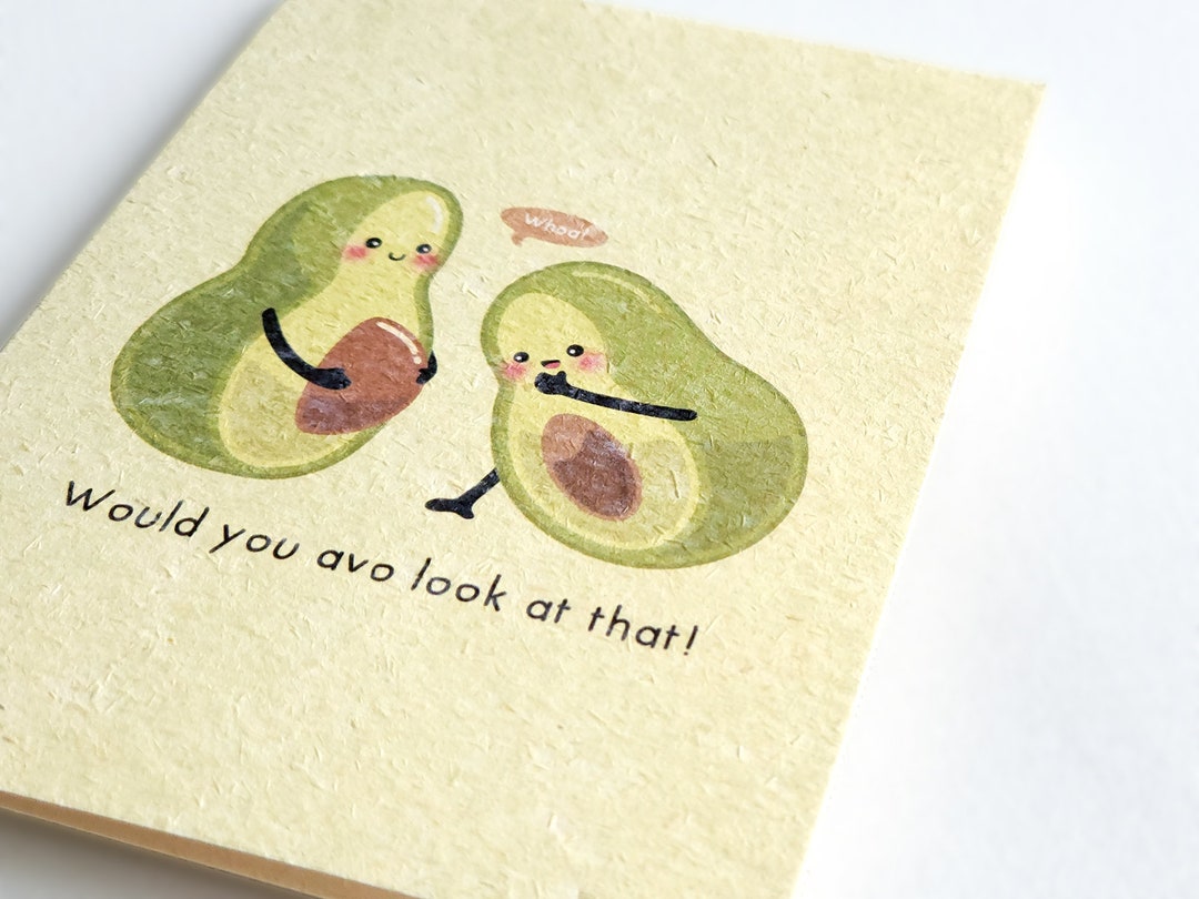 Would You Avo Look at That | Cute Baby Shower Card, Punny Avocado Card ...