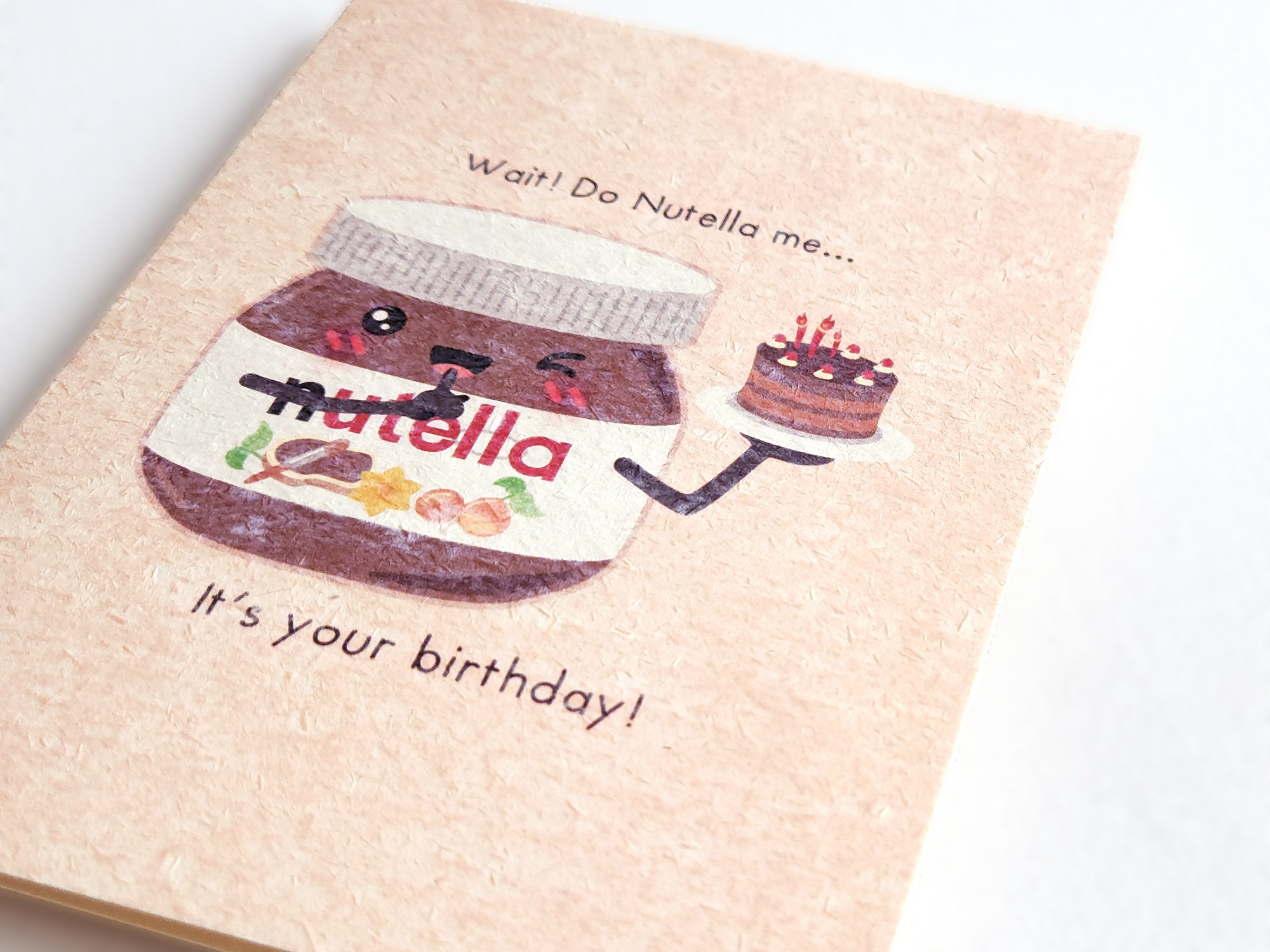 Nutella Birthday Card