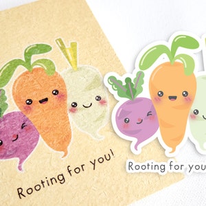 Rooting for You | Cute Encouragement/general Celebratory Card, Punny ...