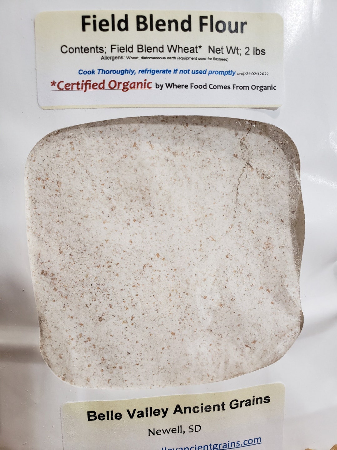 Field Blend Wheat Flour, Certified Organic, 2 Lb - Etsy
