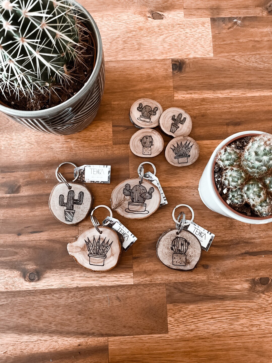 Rustic Medals, Keychains & Magnets Cactus - Etsy