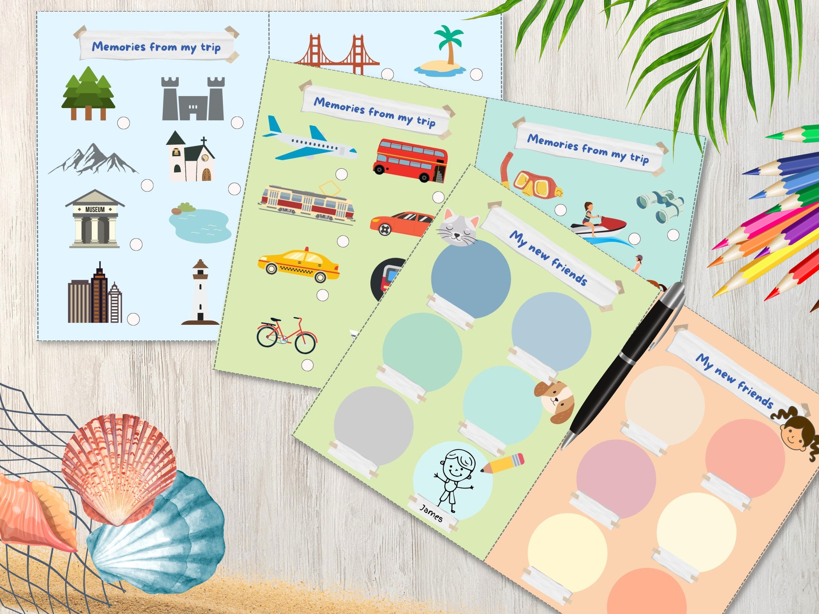 Travel Journal for Kids, Road Trip Journal, Kids Travel Journal, Summer ...