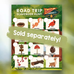 Road Trip Scavenger Hunt Printable – Kids Outdoor Activity, Family ...