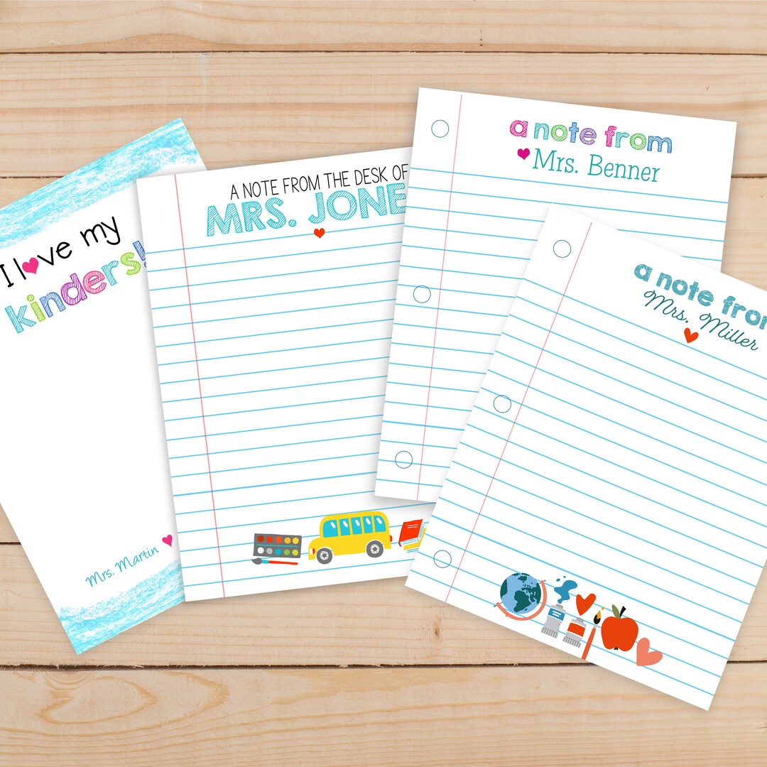 Personalized Teacher Notepad | Custom Teacher Appreciation Gift | Name ...