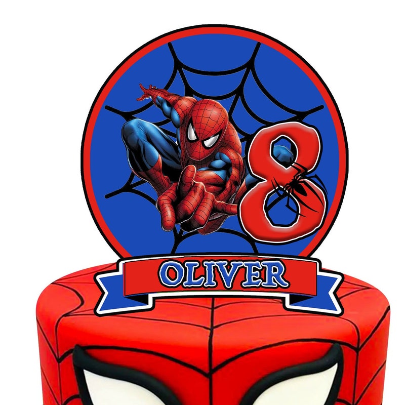 Spider Man Cake Topper - Etsy