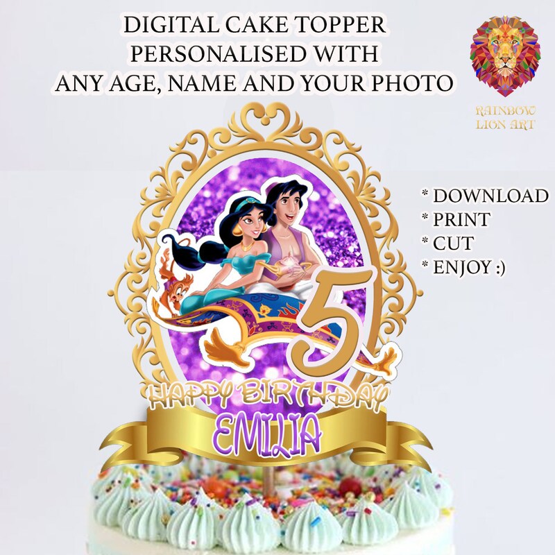 Jasmine Cake Topper - Etsy