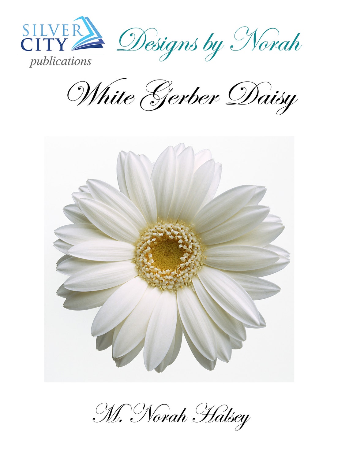 White Gerber Daisy Cross Stitch Pattern - Etsy