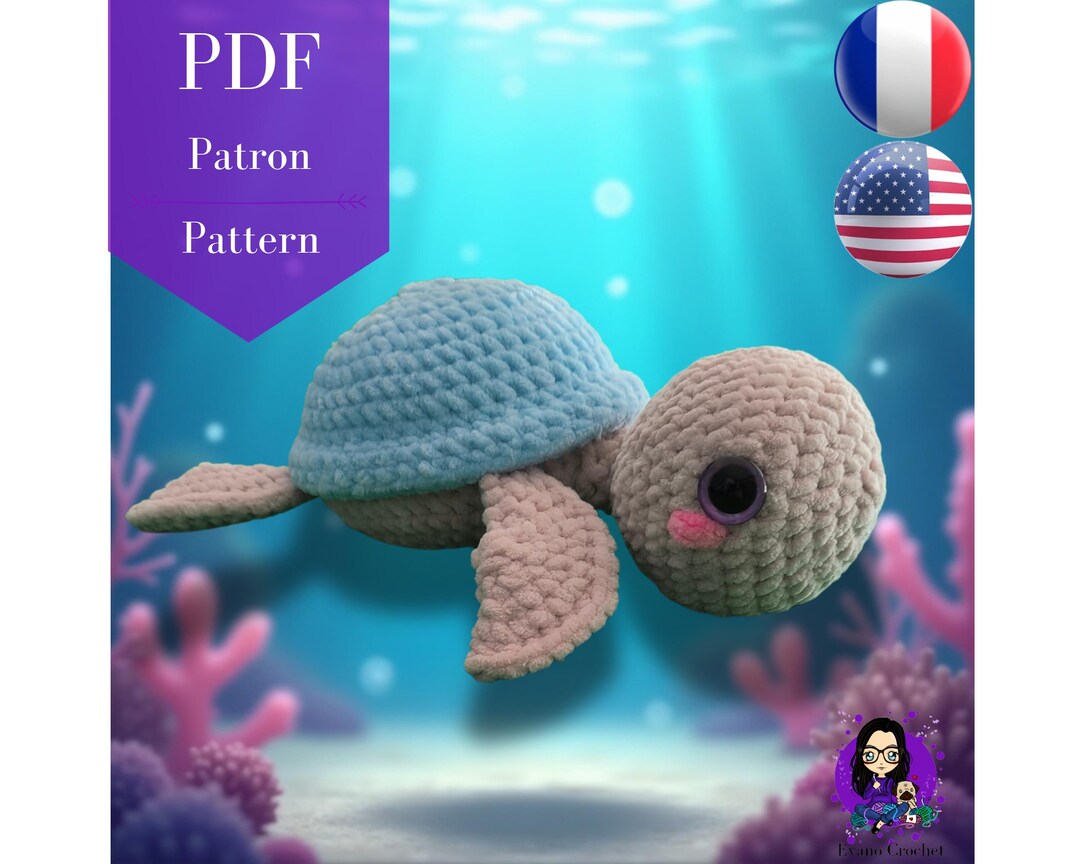 Moana the Sea Turtle – Crochet Pattern (PDF) - Etsy