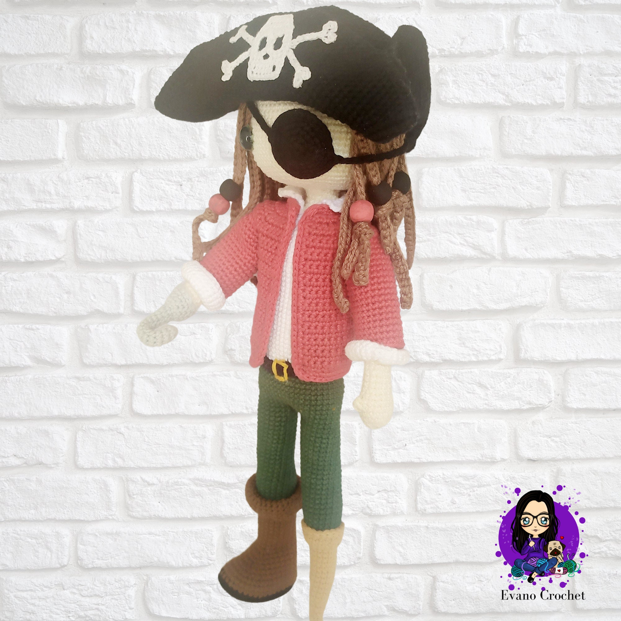 Crochet Pattern PDF Captain Jack Hook - Etsy