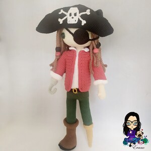 Crochet pattern PDF Captain Jack Hook | Etsy