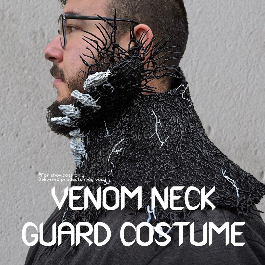 Symbiote (black) Neck Guard Costume - Etsy
