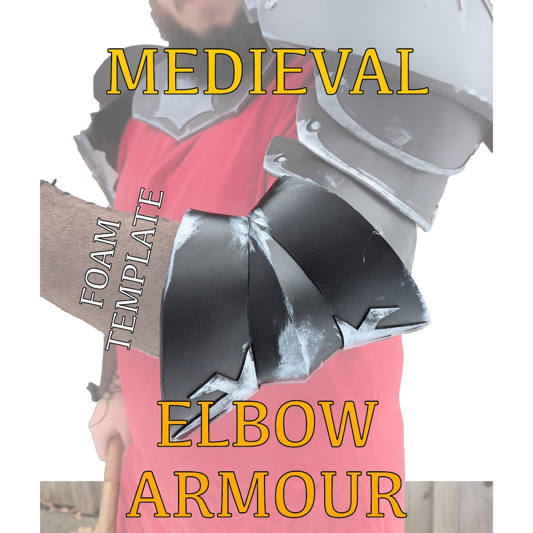 Medieval Foam Elbow Armour (couter) - DIGITAL TEMPLATE - Etsy