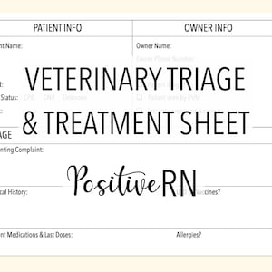 Veterinarian Intake Form - Etsy UK