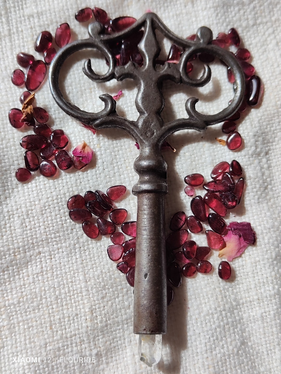 Antique Crystal Key With Single Matchstick AA Natural Clear Quartz ...