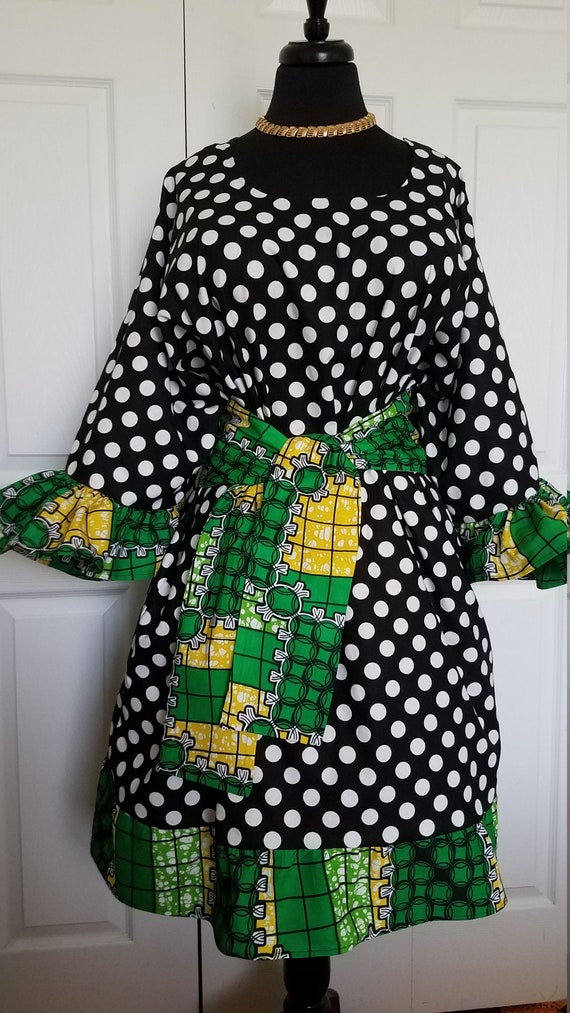 Beautifully Unique Short Dress With Pockets Fluffy Sleeves | Etsy