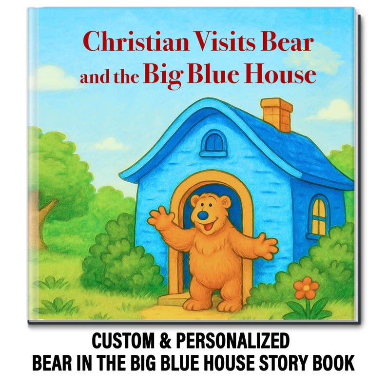 Personalized Bear in the Big Blue House Book With Name Image 1st First ...