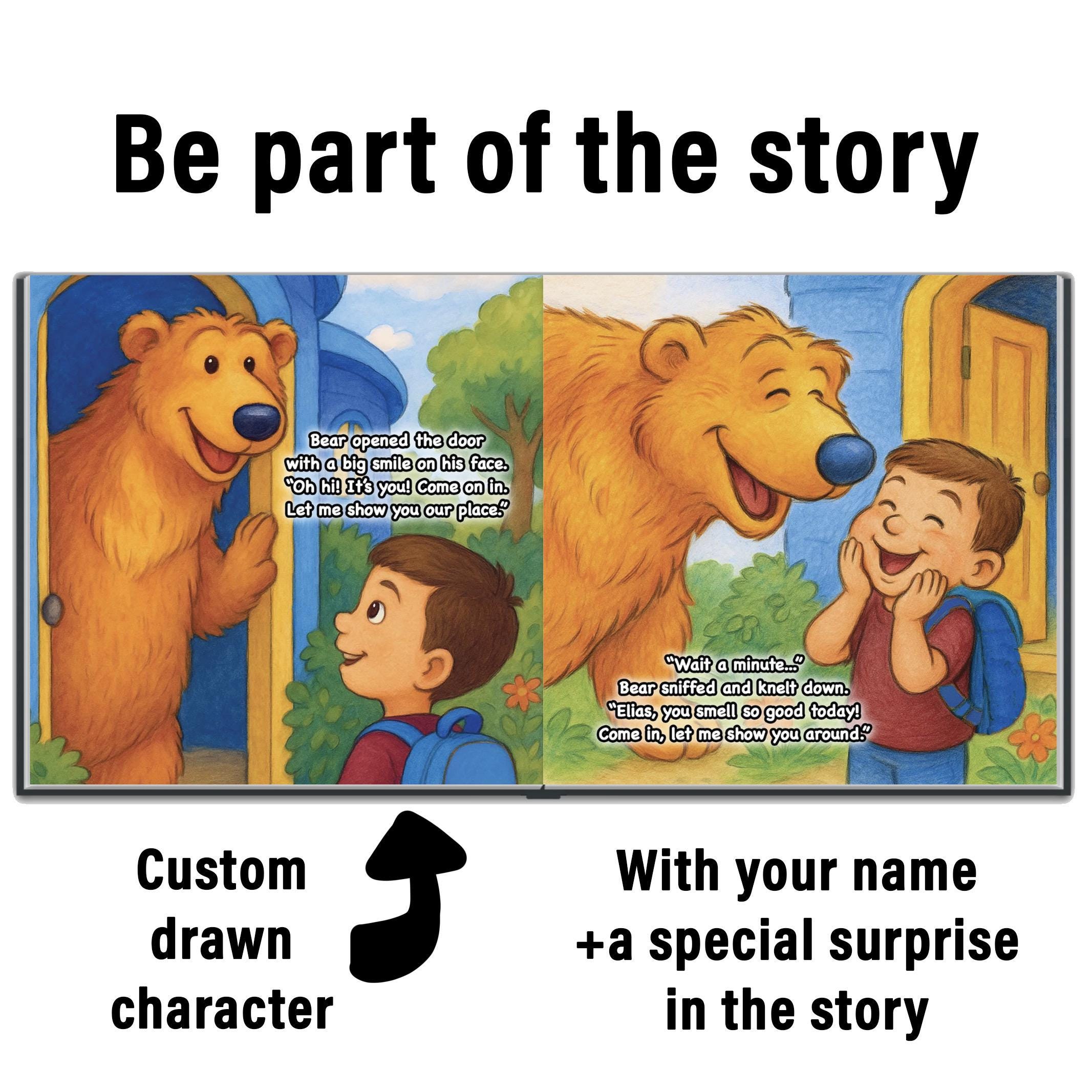 Personalized Bear in the Big Blue House Book With Name Image 1st First ...