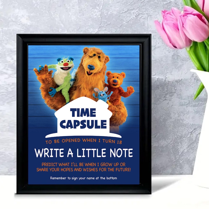 Bear in the Big Blue House Time Capsule Sign and Matching Printable ...