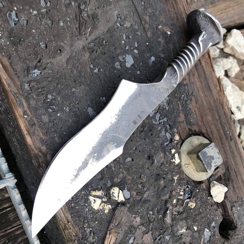 Andy Alm Harpoon Railroad Spike Knife - Etsy