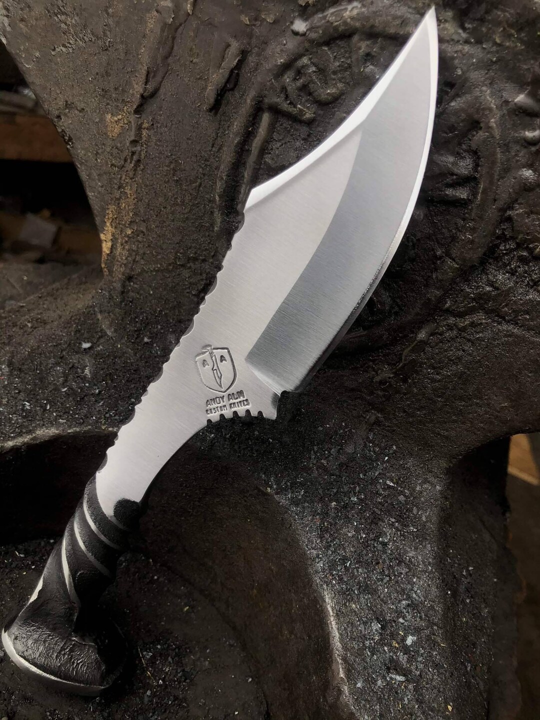 Andy Alm Clip Point Railroad Spike Knife - Etsy