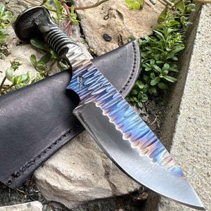 Andy Alm Opossum Railroad Spike Knife W/ Prism Finish - Etsy