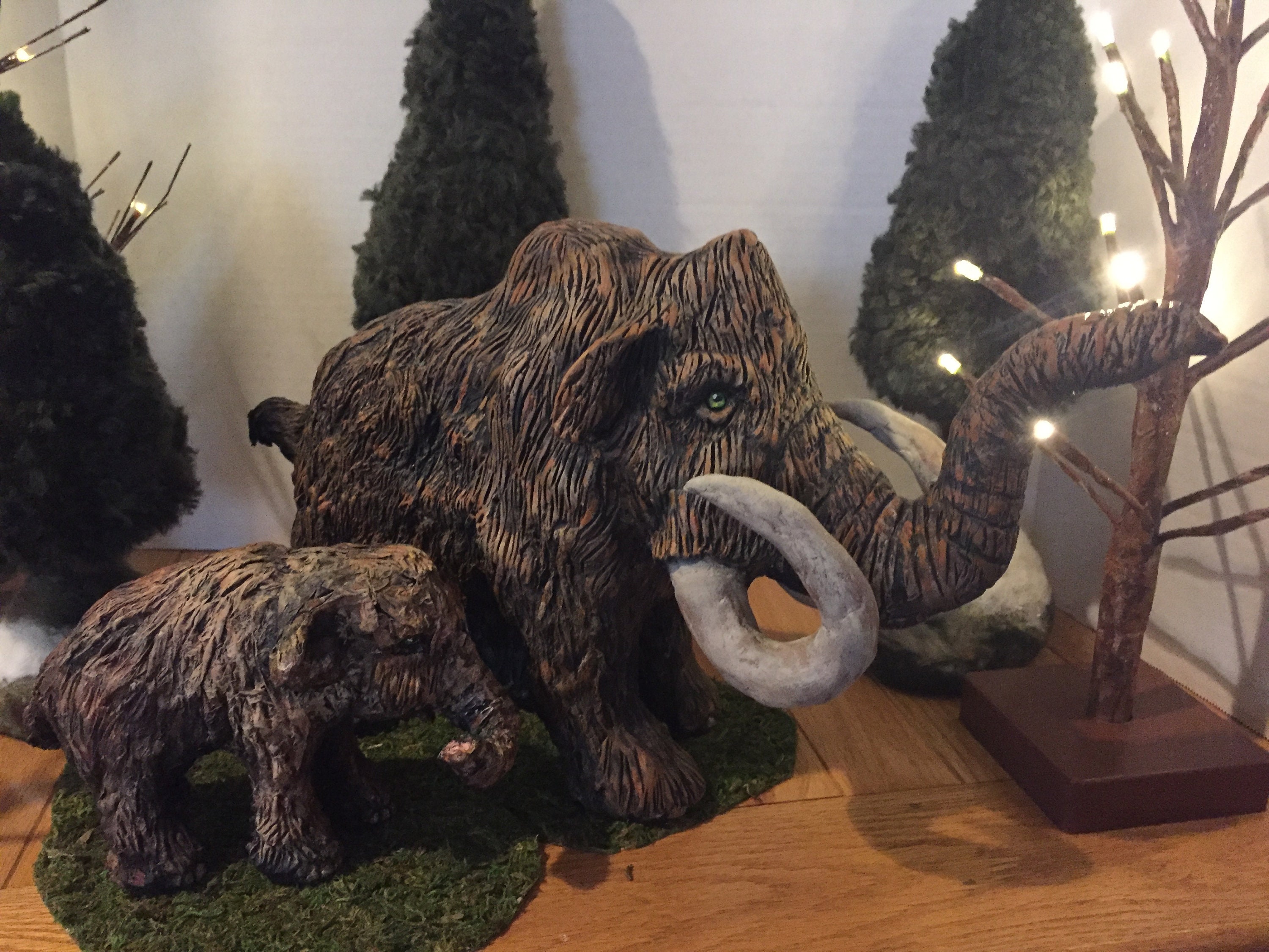 Handmade Paper Mache Woolly Mammoths - Etsy