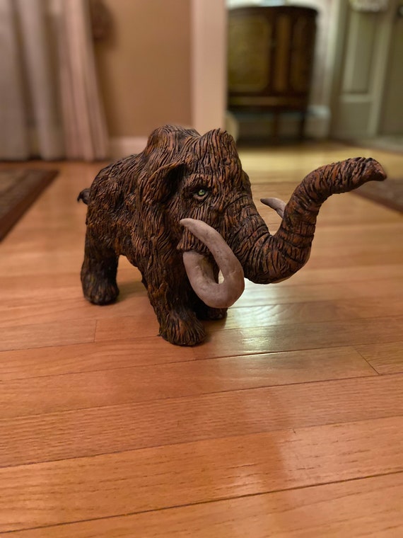 Handmade Paper Mache Woolly Mammoths | Etsy