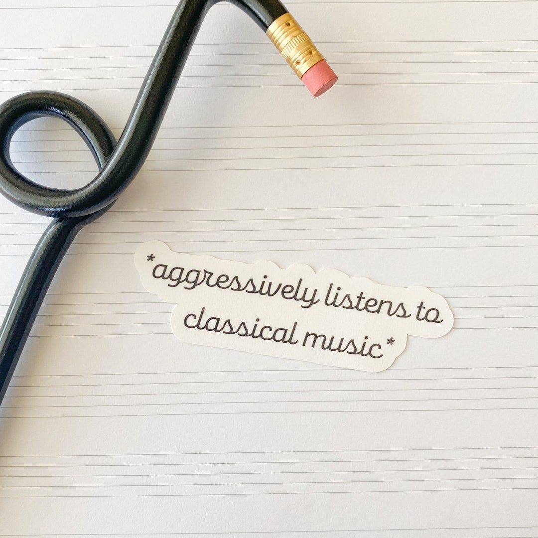 Classical Music Sticker//musician Gift//piano Teacher//music Teacher - Etsy