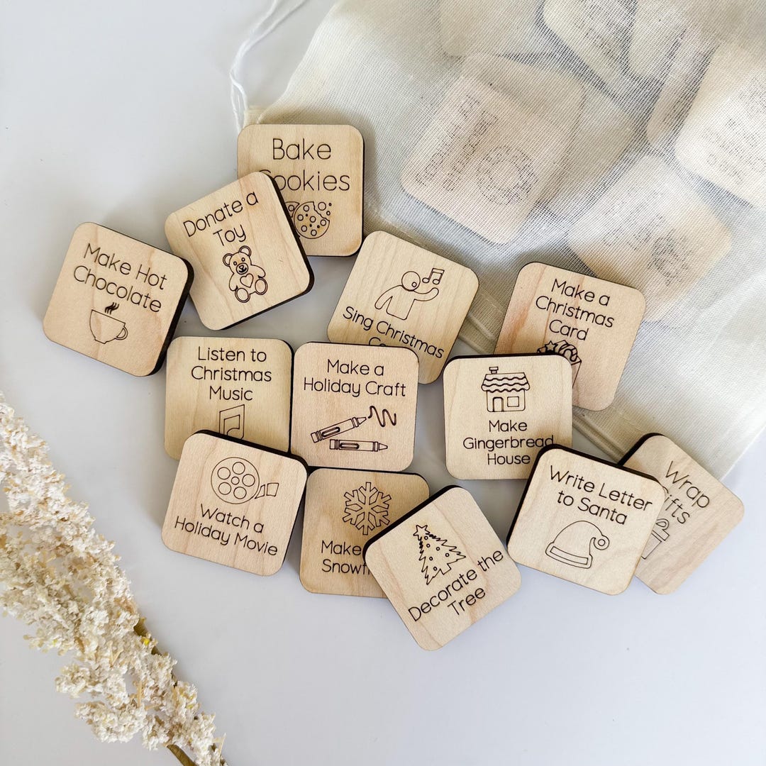 Christmas Tic-tac-toe Tokens - Etsy