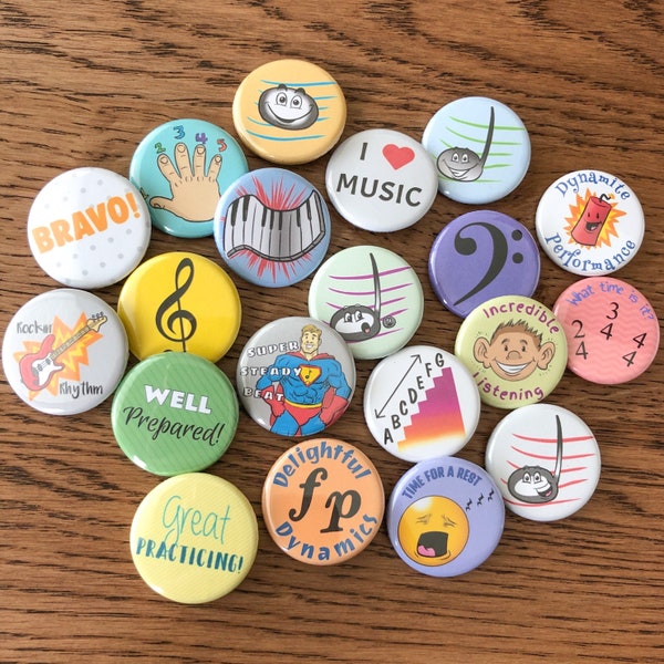 Music Buttons - Etsy