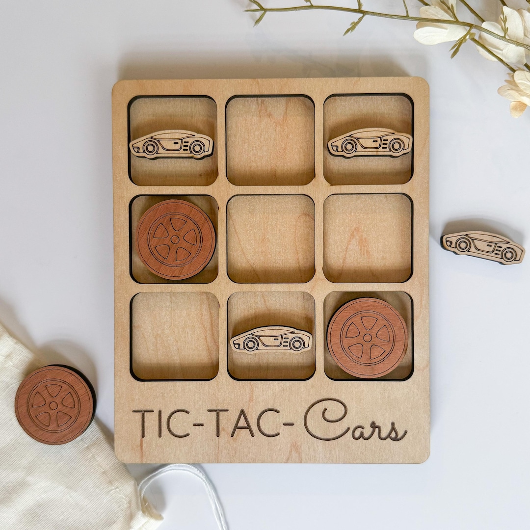Car Tic-tac-toe Board Game, Gift for Mechanic, Car Lover Gift - Etsy