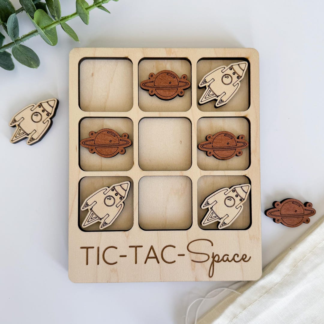 Space Tic-tac-toe Game Museum / Planets Game, Board Game Set Perfect ...