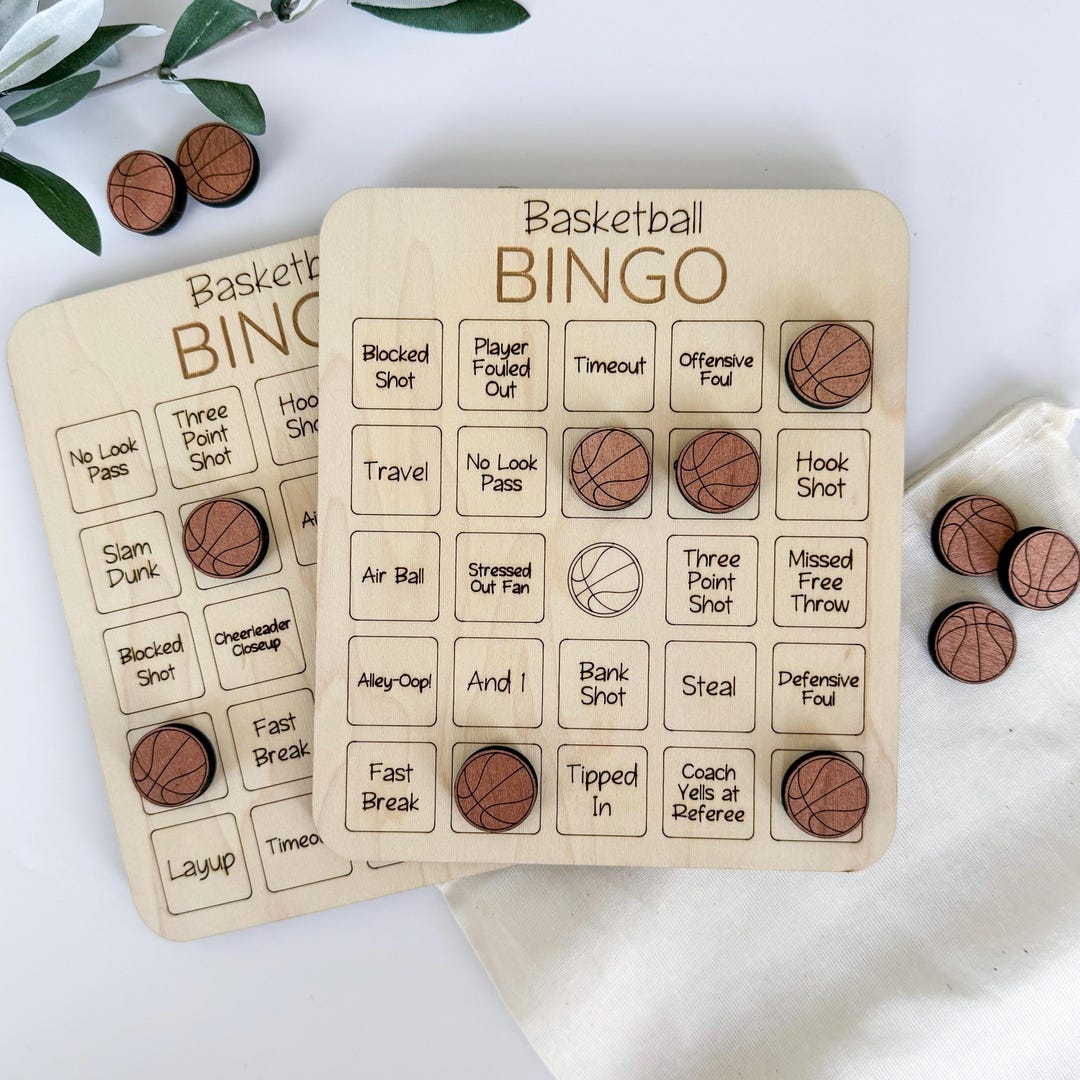 Basketball Bingo Game – Basketball Game, NBA, NCAA, WNBA, Basketball ...