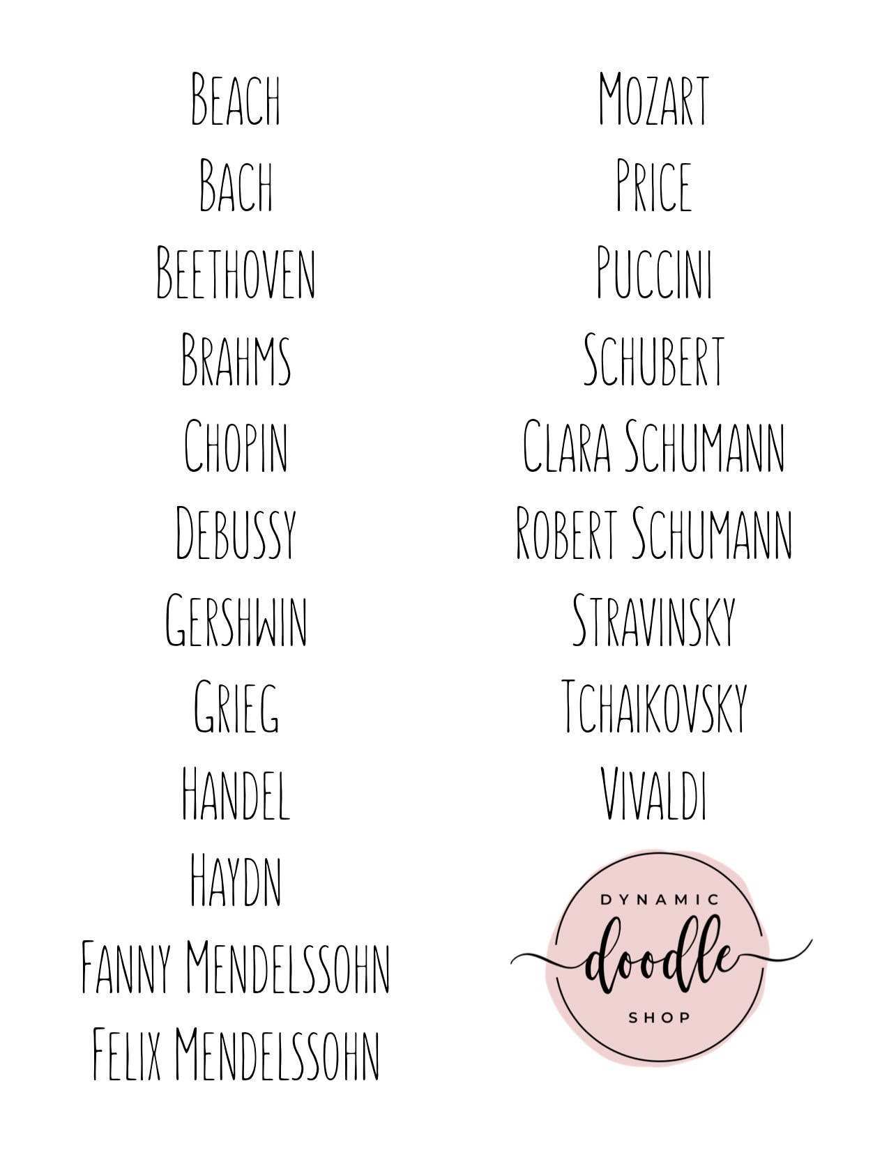 Free Mozart Coloring Pages