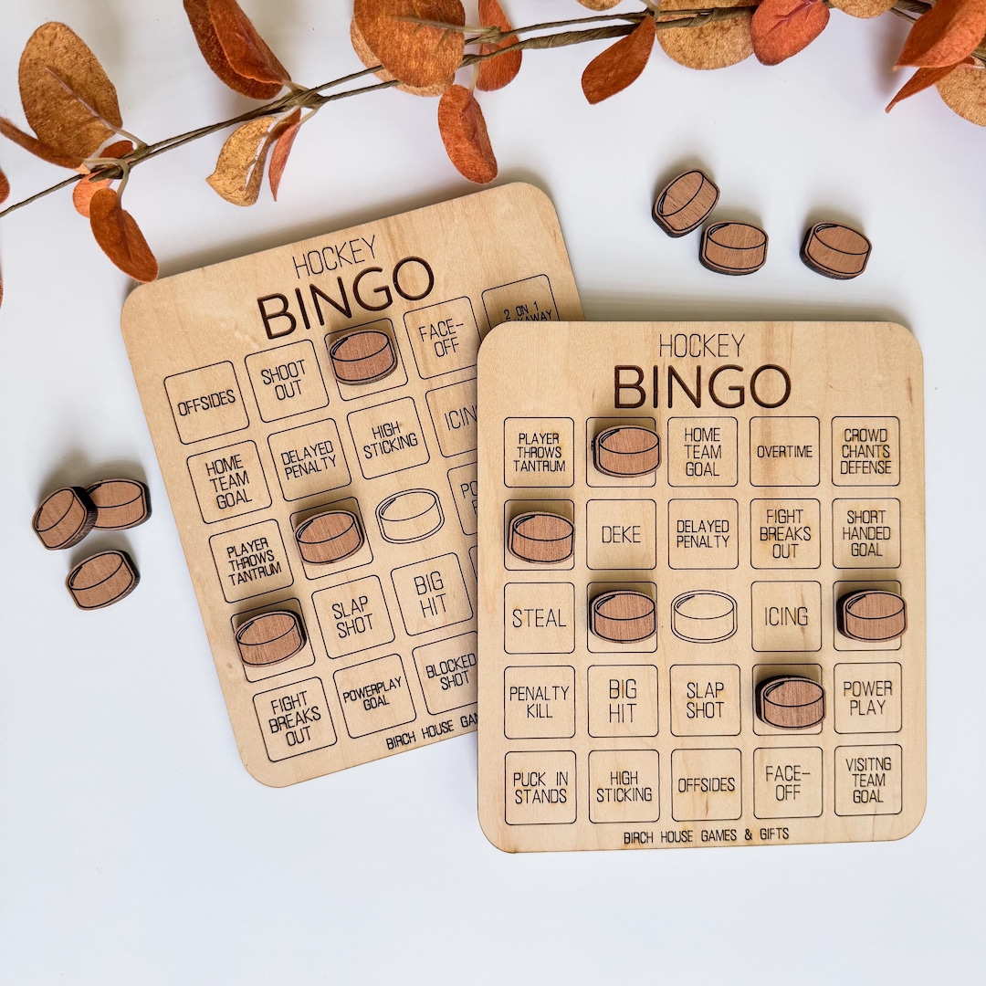 Hockey Bingo Game – Board Game, Hockey Fan, NHL - Etsy
