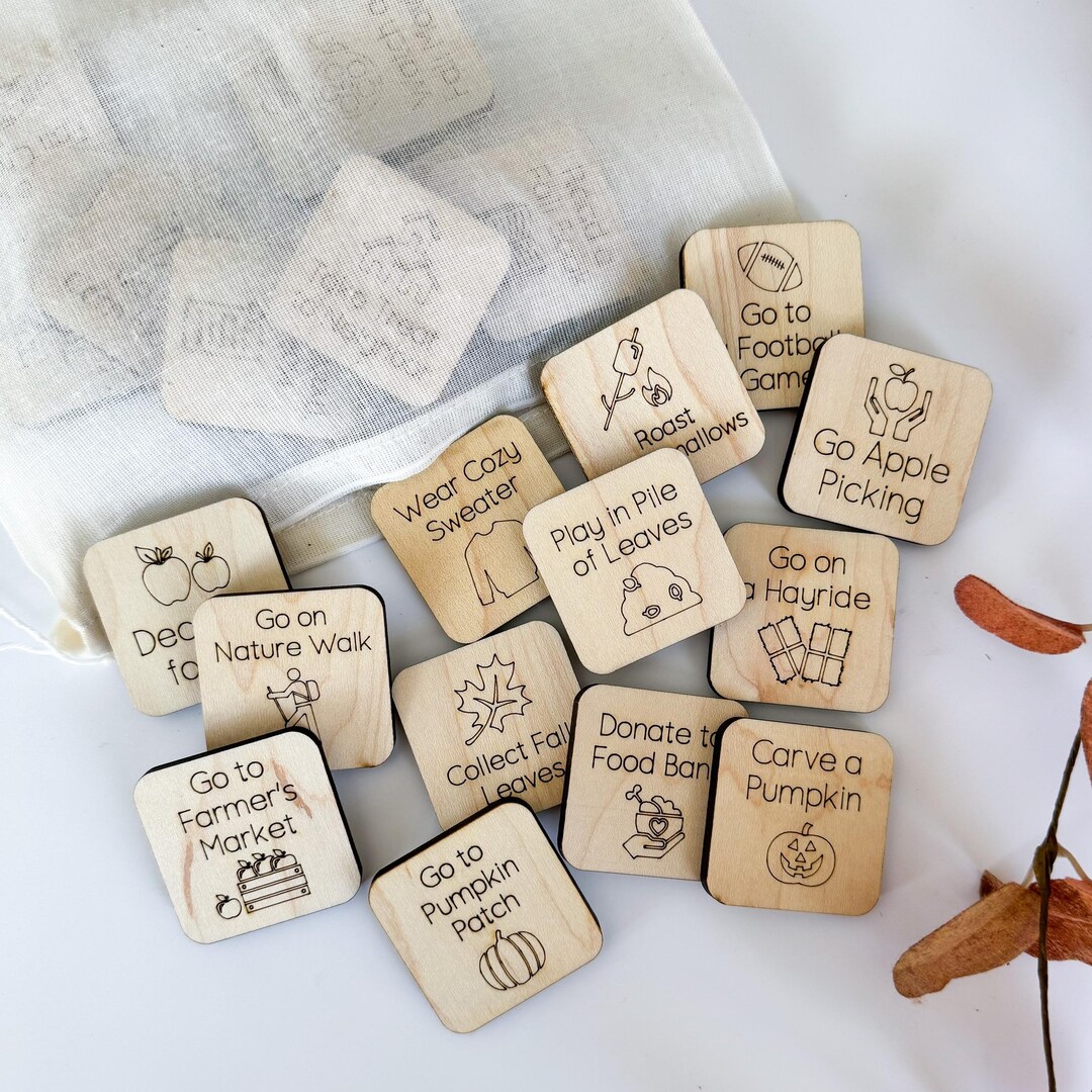 Fall Harvest Tic-tac-toe Tokens - Etsy