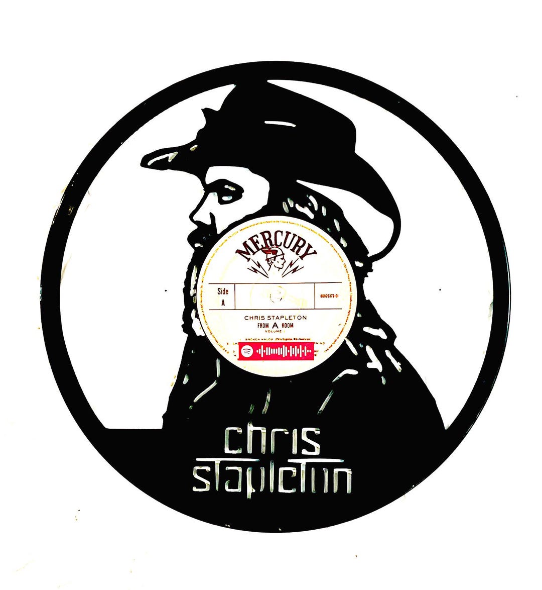 Chris Stapleton Vinyl Art - Etsy