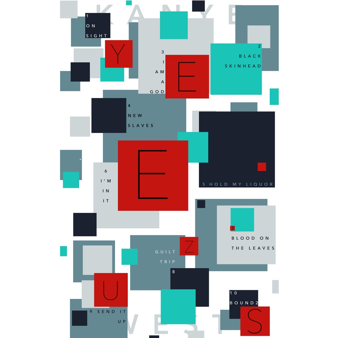 Yeezus - Kanye West Minimalist Poster - Etsy