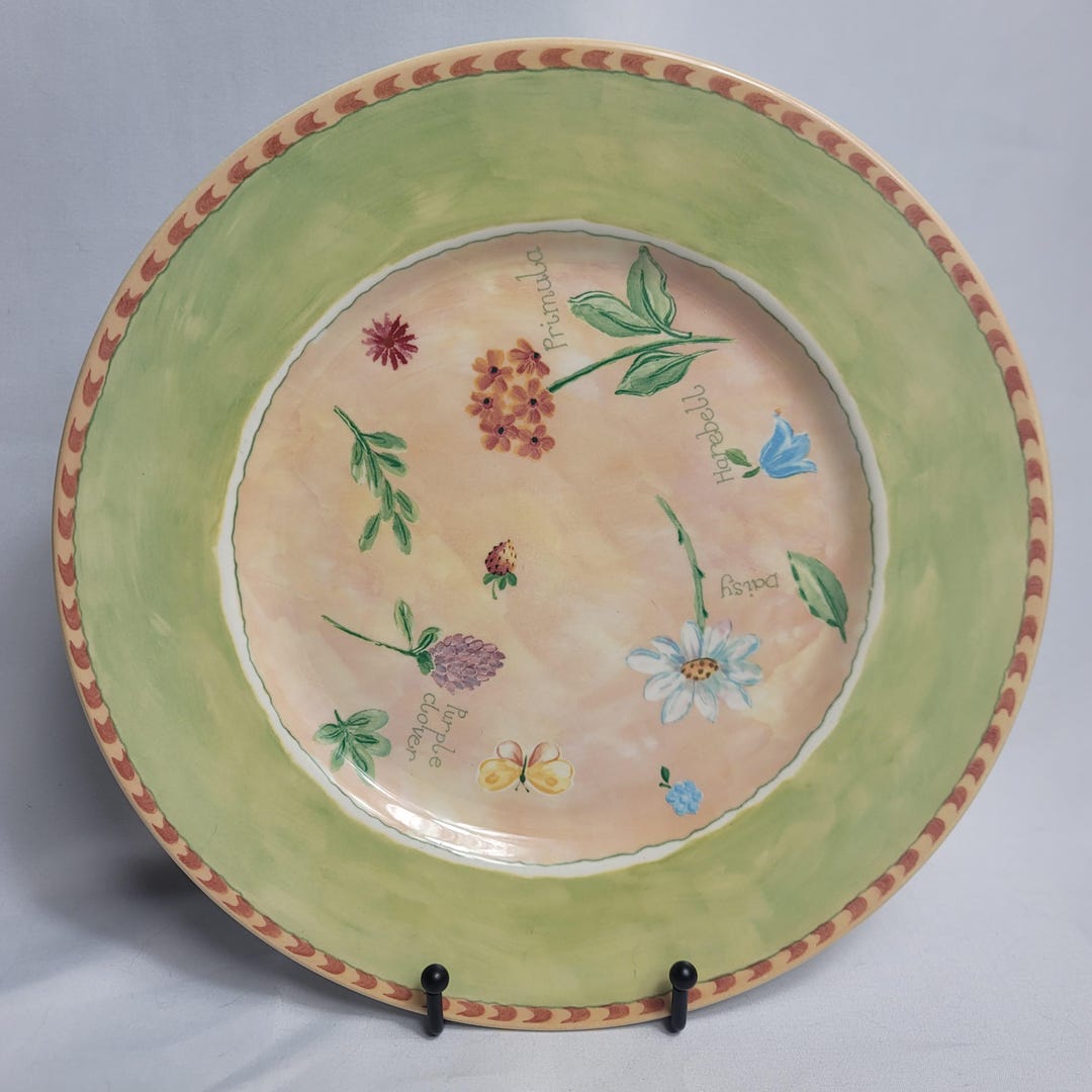 Royal Stafford Gardeners Journal Dinner Plate "a" Various Flowers ...