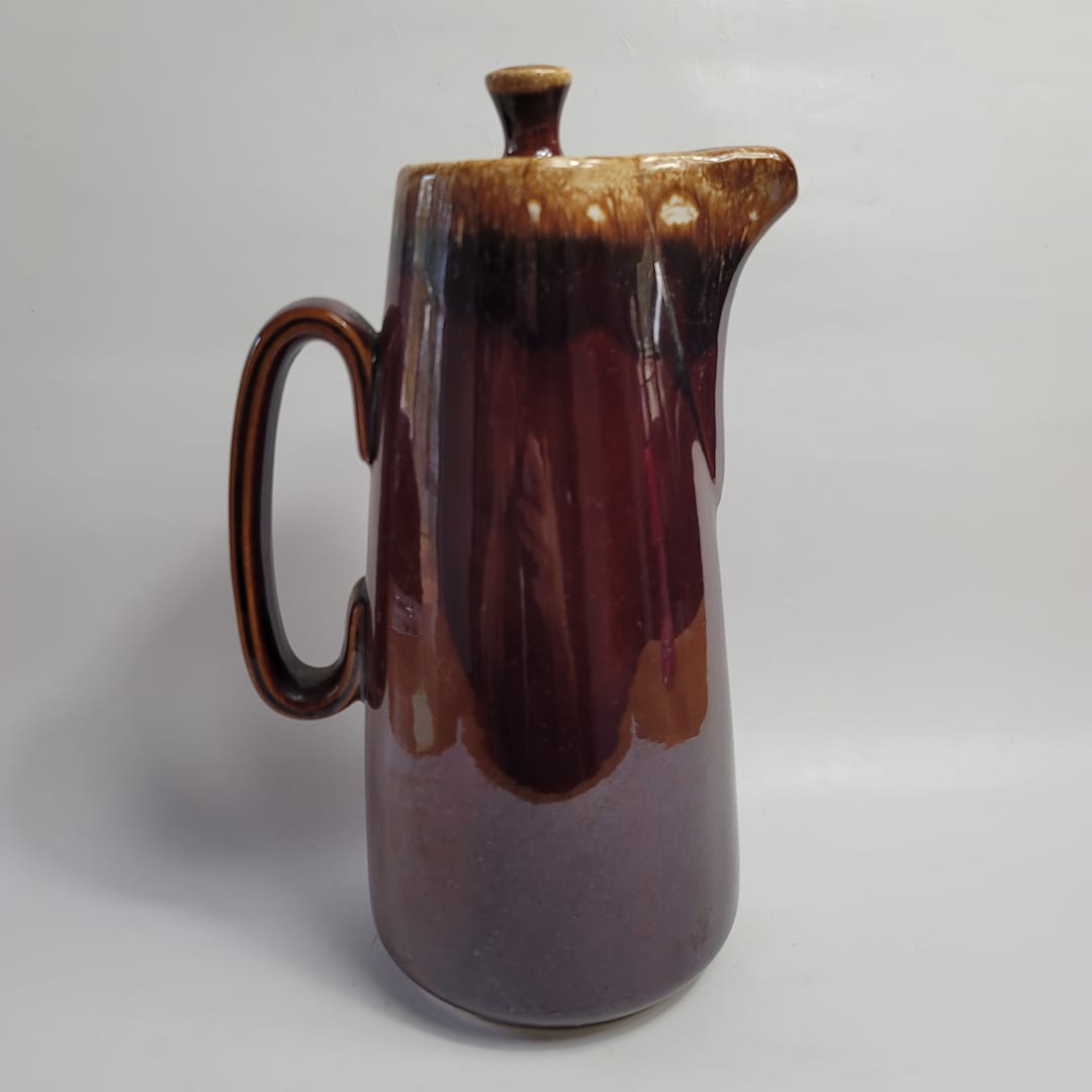 Hull USA Brown Drip Coffee Pot, Vintage Brown Drip Coffee Pot, Hull ...