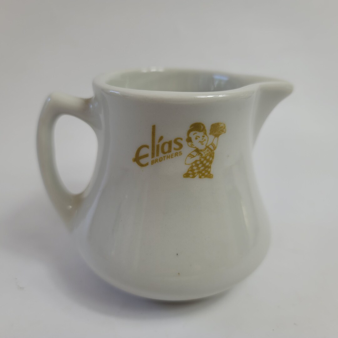Sterling China Elias Brothers Big Boy Creamer Ivory Gold Lettering ...