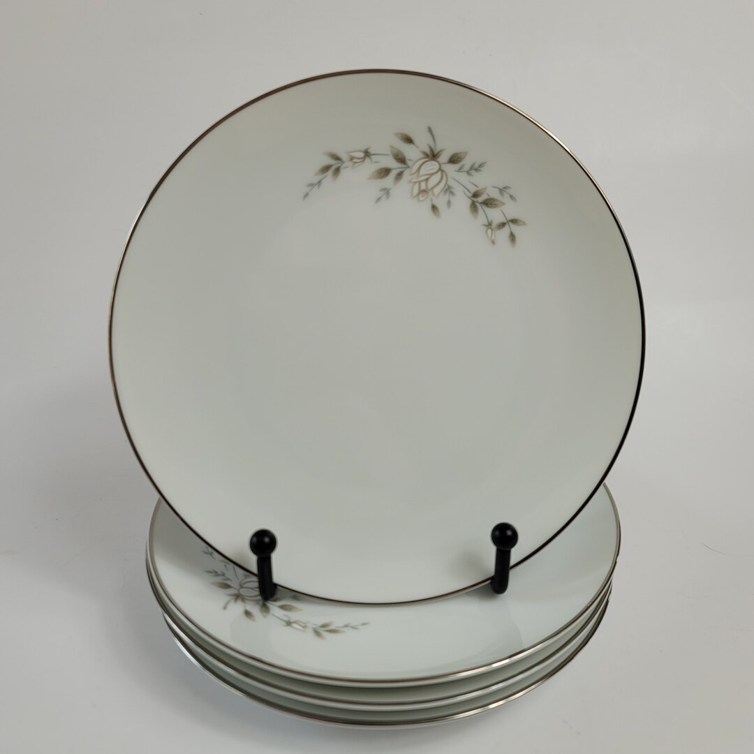 THREE Noritake China Marietta Bread Plates #6653 White Roses & Buds - Etsy