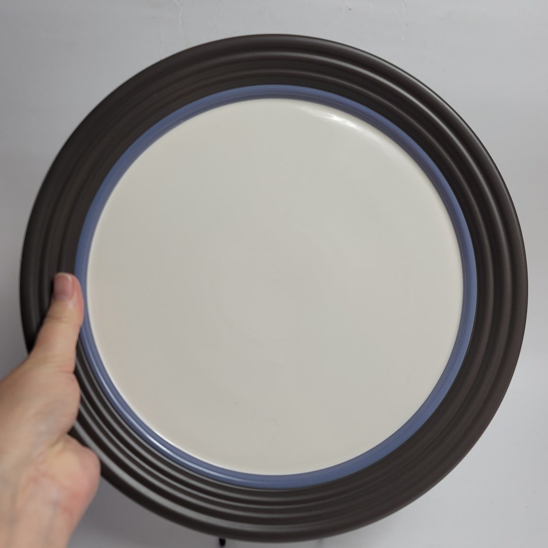 Pfaltzgraff Mystic Round Chop Plate Platter 12 Inch White With Blue ...