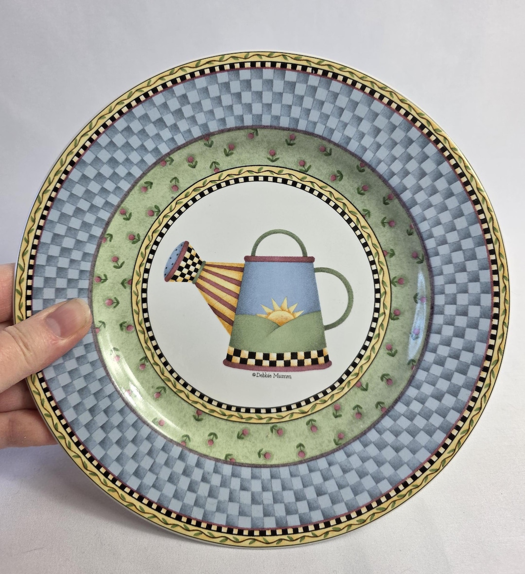 Sakura Watering Cans Salad Dessert Plate Sunrise Watering Can Debbie ...
