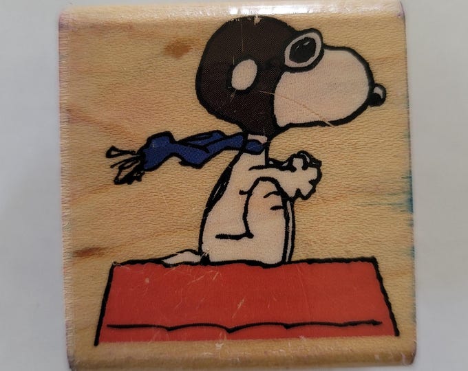 Vintage Rubber Stampede Rubber Stamp Peanuts Snoopy as the Red Baron - Etsy