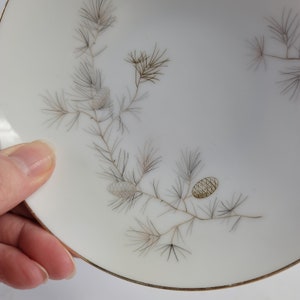 FIVE Sango China Golden Pine Fruit Bowls White Pine Trees and Cones - Etsy