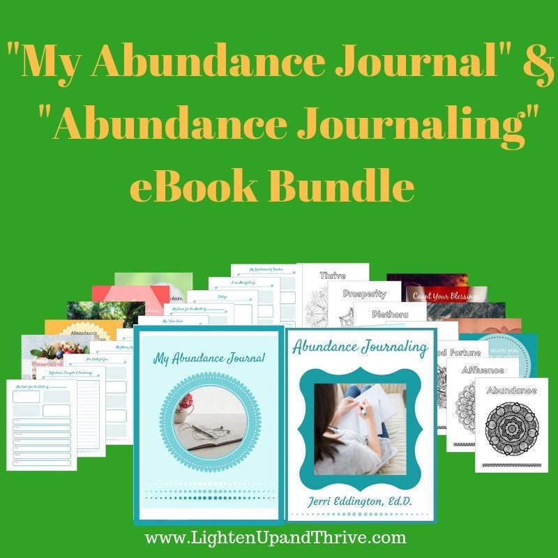 My Abundance Journal & Abundance Journaling Ebook, PRINTABLE Journal ...