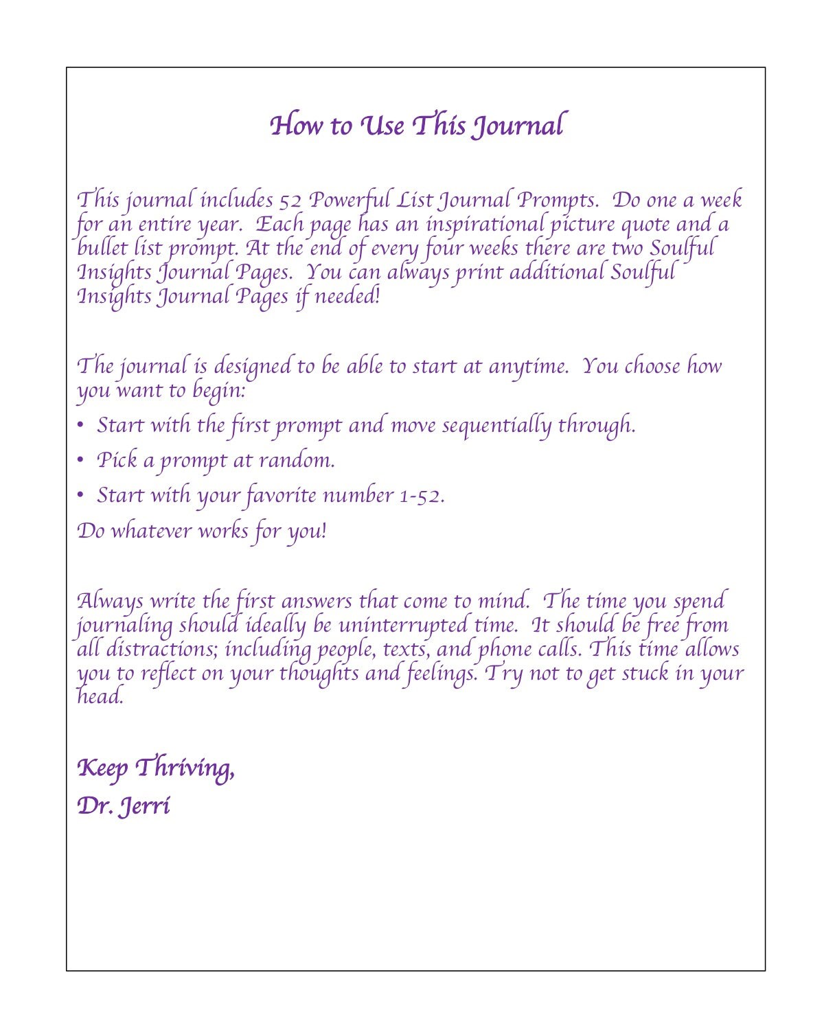 Cultivating An Attitude Of Gratitude 52 Powerful List Journal Etsy
