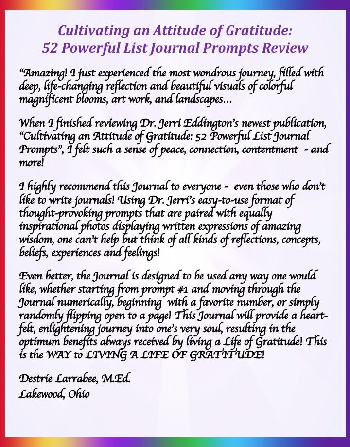 Cultivating an Attitude of Gratitude: 52 Powerful List Journal Prompts ...